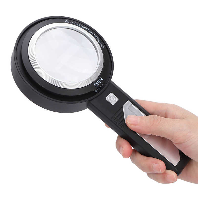 Illuminated Lighted Magnifier Handheld Magnifying ... – Vicedeal