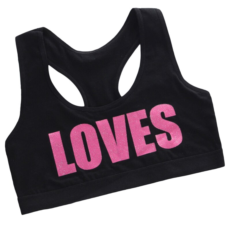 Girl Bra Teen Crop Top Underwear Vest Racerback Pu... – Grandado