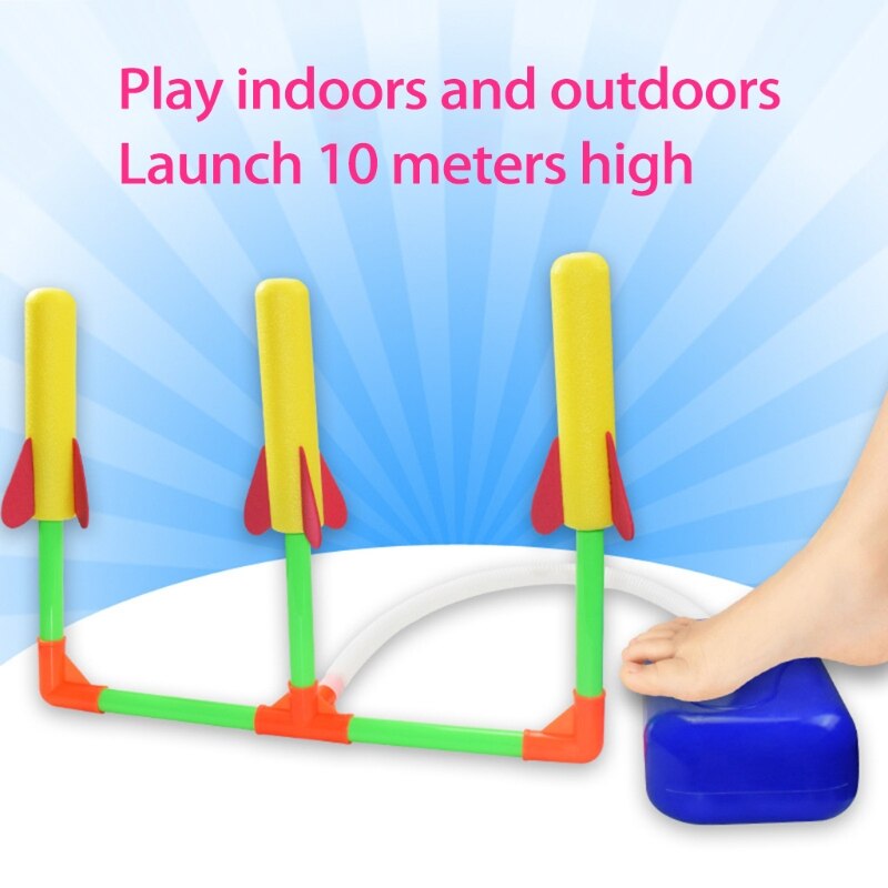 Adult Kids Outdoor Launching Toy Step on Flying Ro... – Grandado