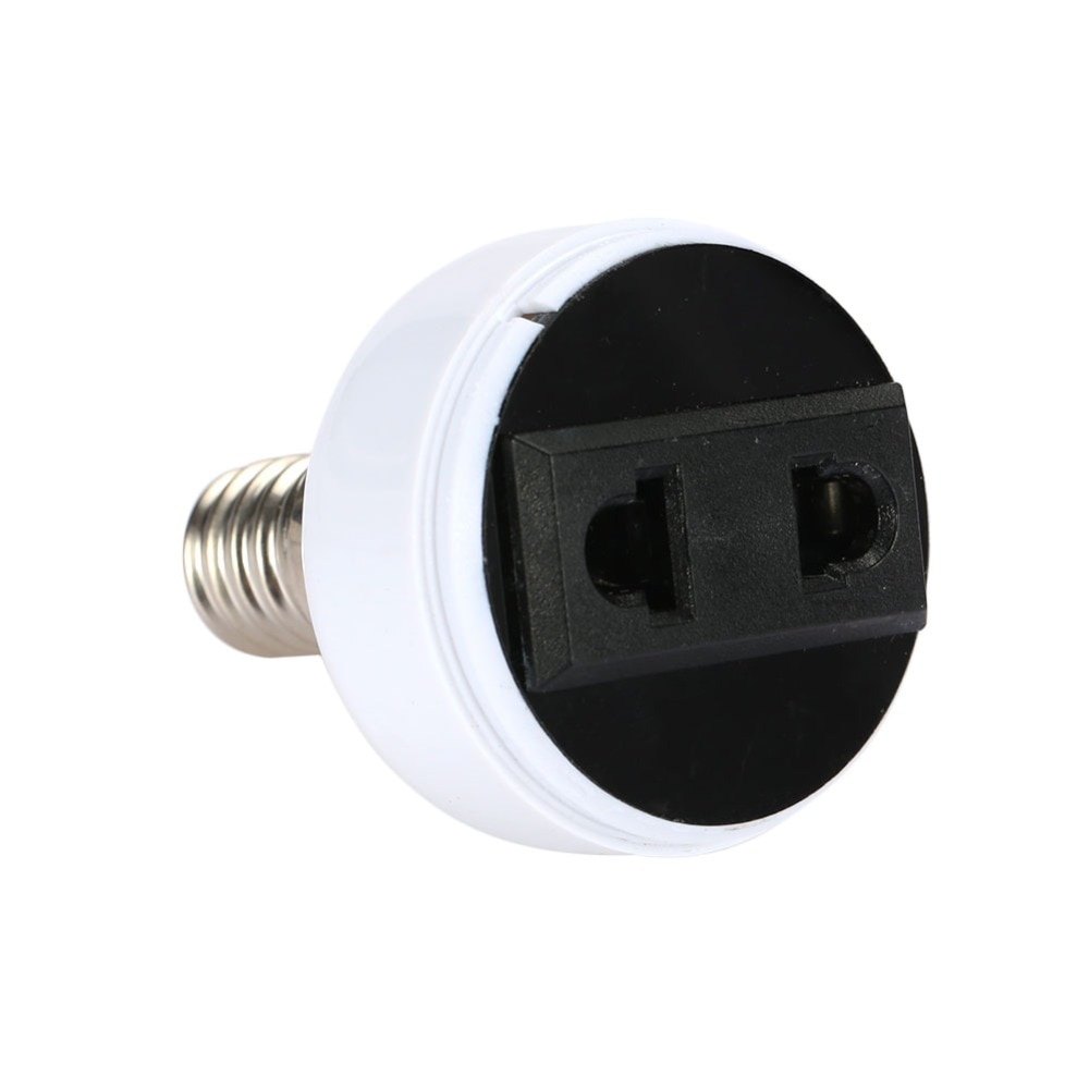 E14 Lamp Socket Licht Houder US/EU Plug Wit Conver... – Vicedeal