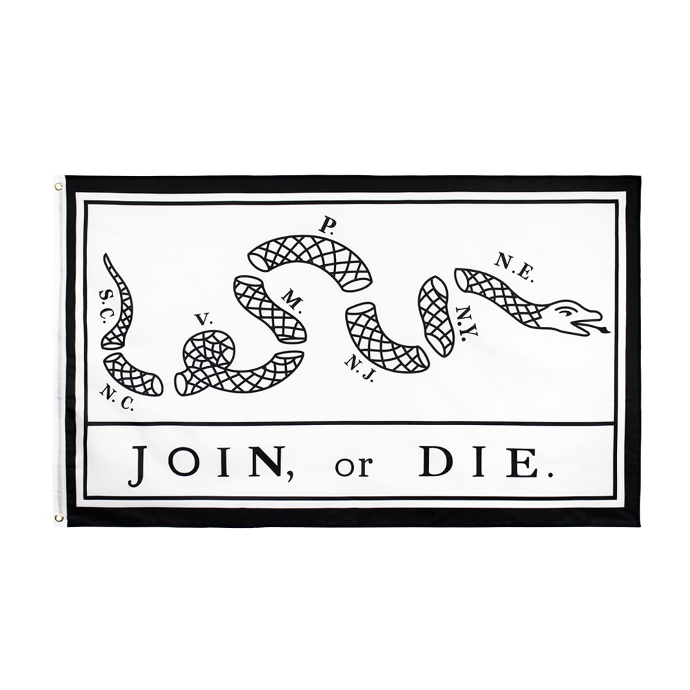 johnin 90x150cm Freedom And Liberty Join Or Die Fl... – Vicedeal