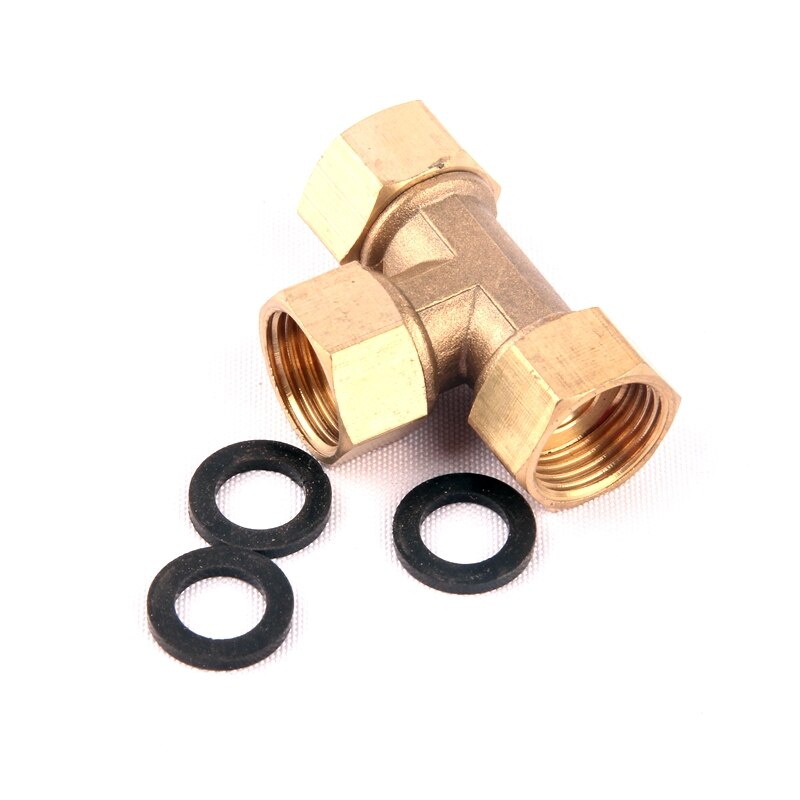 1 pc 1/2 Inch Messing Tee Connector Binnendraad Ko... – Vicedeal 1 pc 1/2 Inch Messing Tee Connector Binnendraad Ko... – Vicedeal