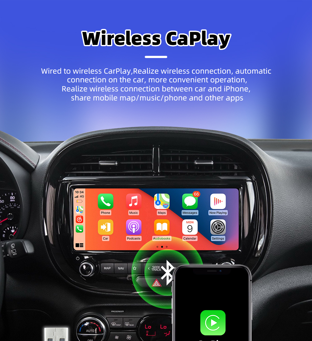 Auto AI Box Carplay Android Auto 2-in-1 draadloze ... – Vicedeal