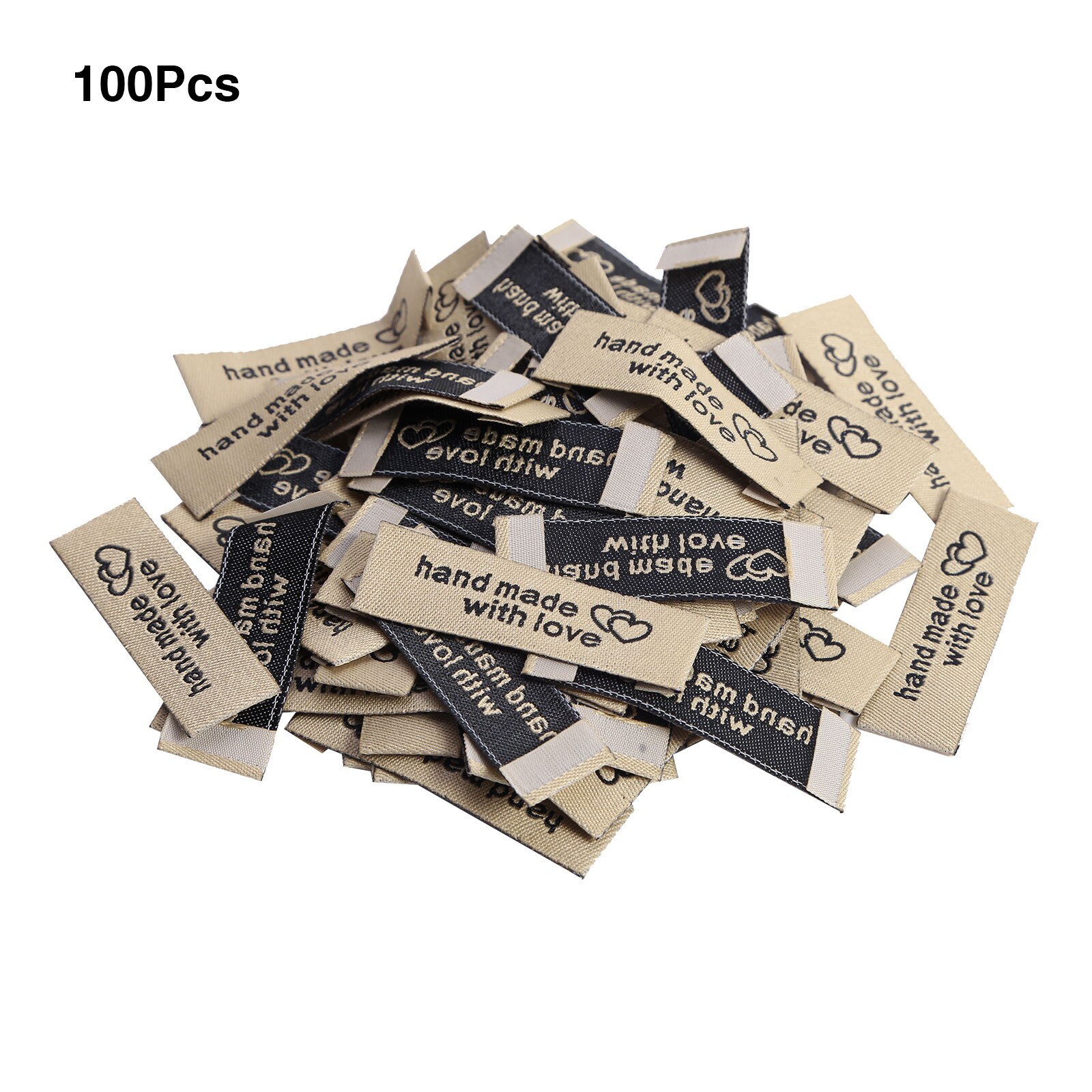 100Pcs Pants Labels Double Heart Patterns Trousers... – Vicedeal