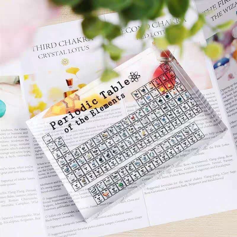 Acrylic Periodic Table Display with Real Elements ... – Grandado