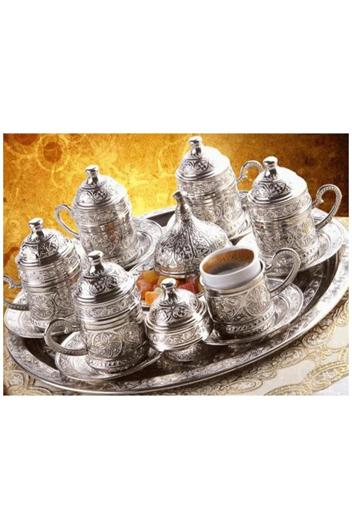 Poef Motief 6 Persoonlijkheid Turkse Koffie Set-Zi... – Vicedeal