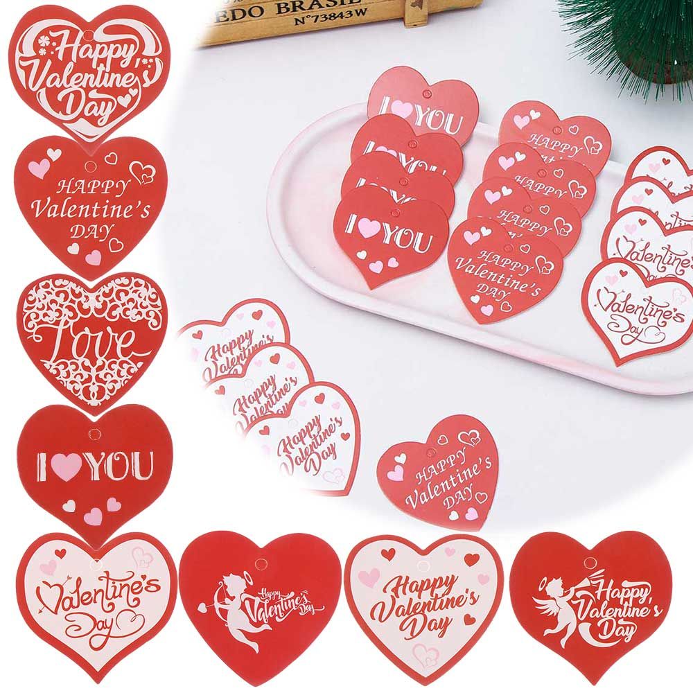 50Pcs Valentijnsdag Kraft Tags Labels Inpakpapier ... – Grandado