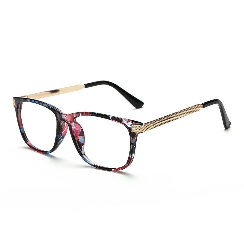 Retro Metal Glasses Frame Women Men Clear Lens eye... – Grandado