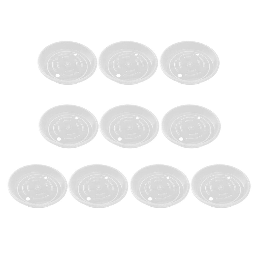 10-pack Clear Plant Pot Saucer Drip Trays Base Pla... – Vicedeal