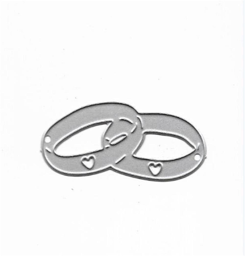 Wedding Rings Metal Cutting Dies Scrapbooking Stam... – Grandado