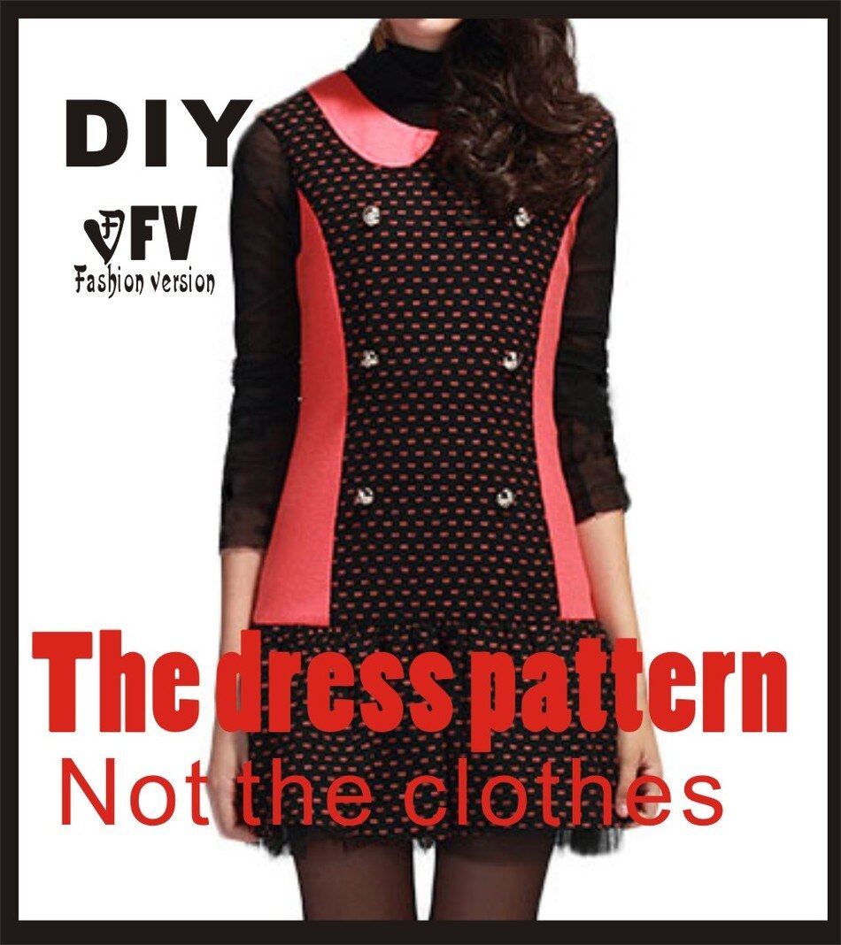 Clothing DIY The dress Dresses Sewing Pattern cutt... – Grandado