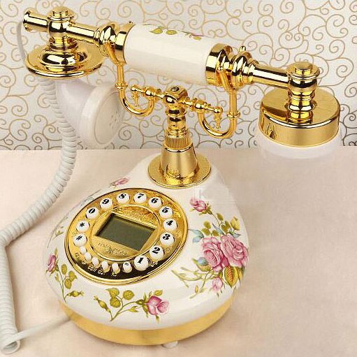 Antique ceramics Home Decor Desk telephone fitted ... – Grandado