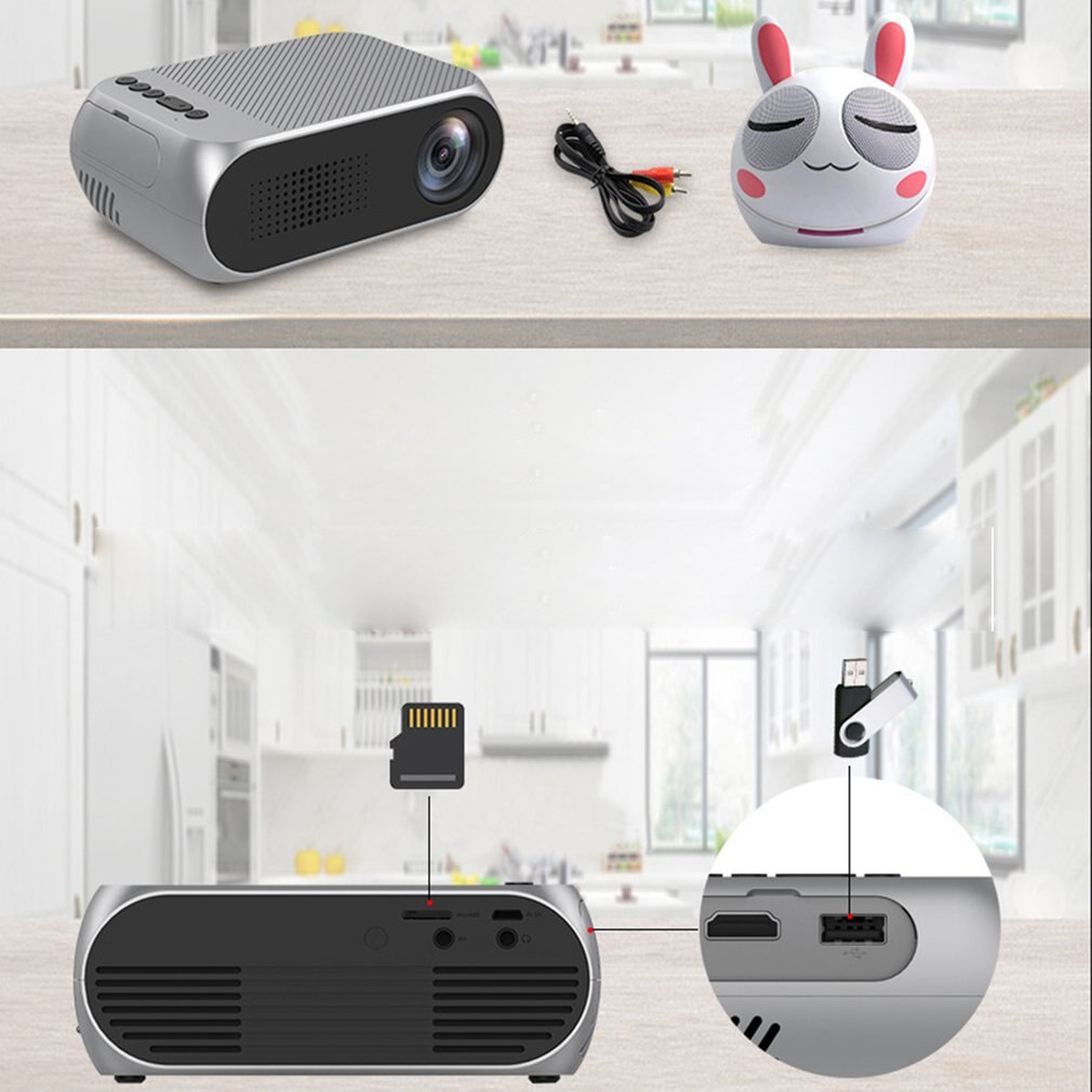 YG320 Mini Projector Full HD 1080P 3D Multimedia L... – Vicedeal