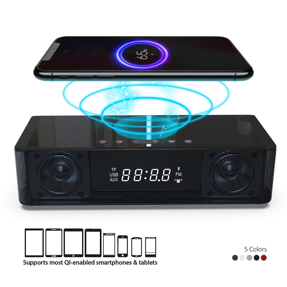 2in1 10W Wireless Fast Charging Bluetooth Speaker ... – Grandado
