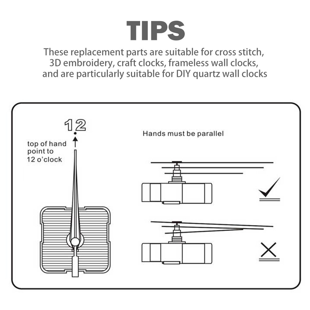 1 Set DIY Wall Clock Movement Accessories Clockwor... – Vicedeal