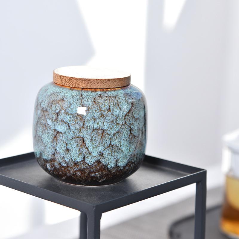 Ceramics Tea Caddies Puer Tea Jar Ceramic Containe... – Vicedeal