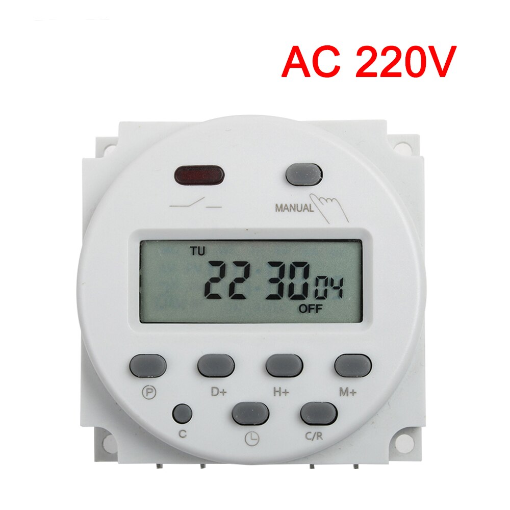 No lock CN101A AC Round Digital LCD Power Timer We... – Vicedeal