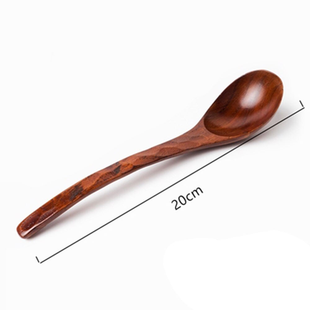 Visual Touch 20cm/7.9" Wood Spoons Soup Woode... – Grandado