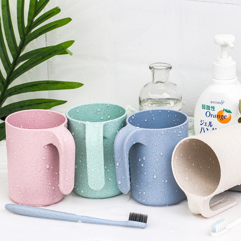 10Pcs/set Toothbrush Cup Simple Solid Color Circul... – Grandado