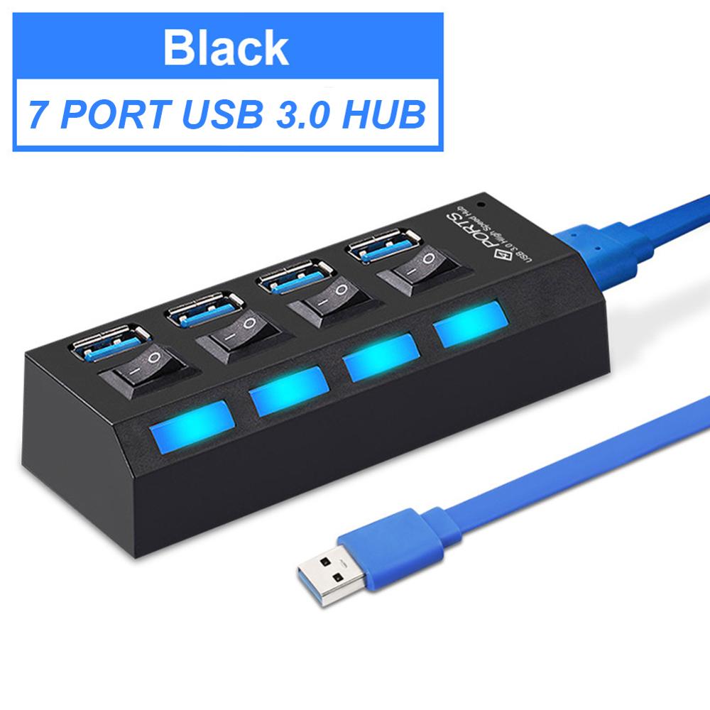NEUE USB 3,0 HUB 2,0 HUB Multi USB Splitter 4/7 Po... – Vicedeal