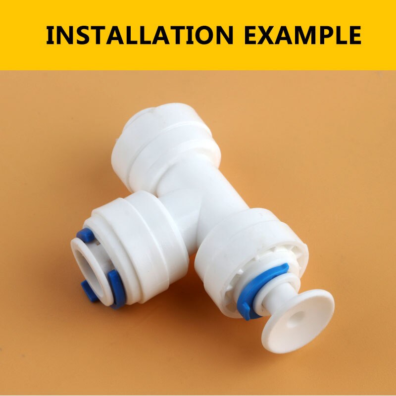 1/4" OD tube white hard plug Straight-through Pipe... – Grandado