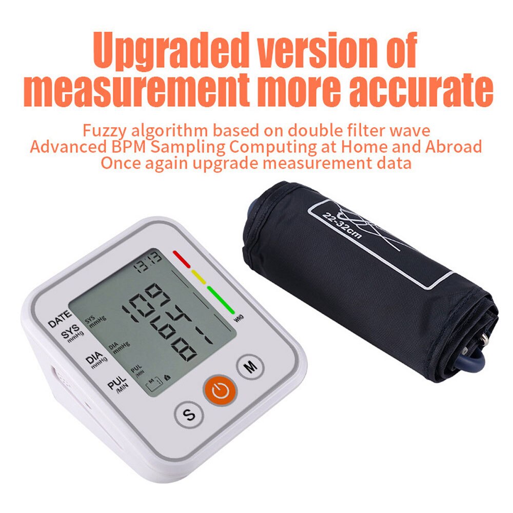 Monitor Upper Arm Blood Pressure Meter Sphygmomano... – Grandado