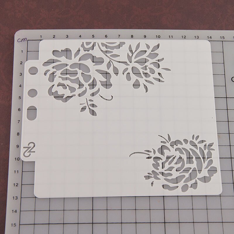 14*13cm 2Pcs Rose Flower Stencil Cake Stencil Wedd... – Vicedeal
