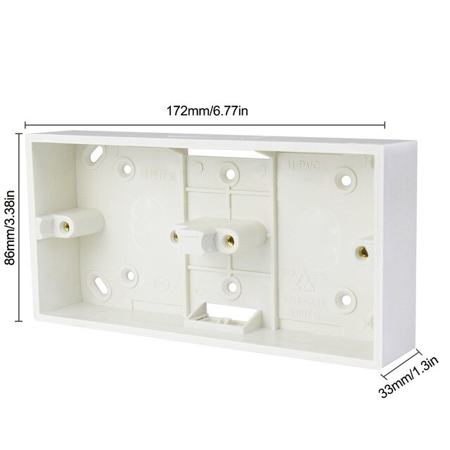 86*86*34mm Switch Box PVC Flame Retardant Single W... – Grandado