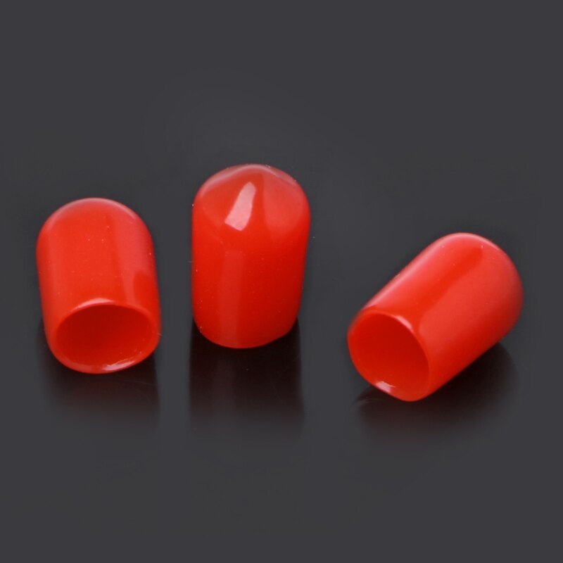 100PCS 6mm Red Protective Cover Rubber Covers Dust... – Grandado