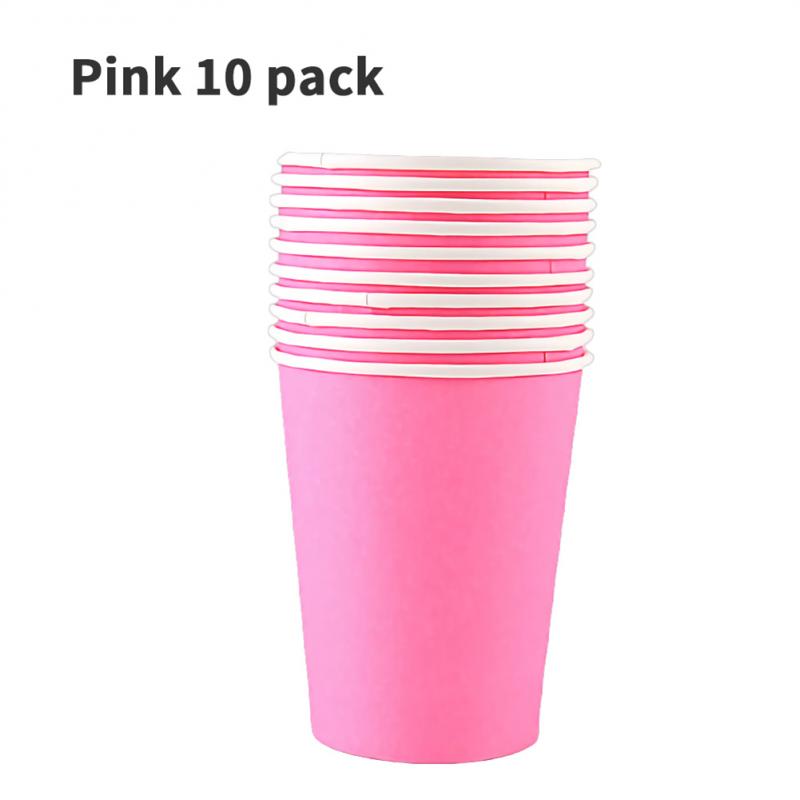 10/60pcs Disposable DIY Party Colored Paper Cups S... – Grandado