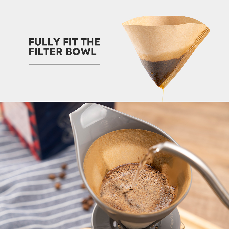 ICafilasV Shape Coffee Filter Paper Cone For V60 D... – Grandado