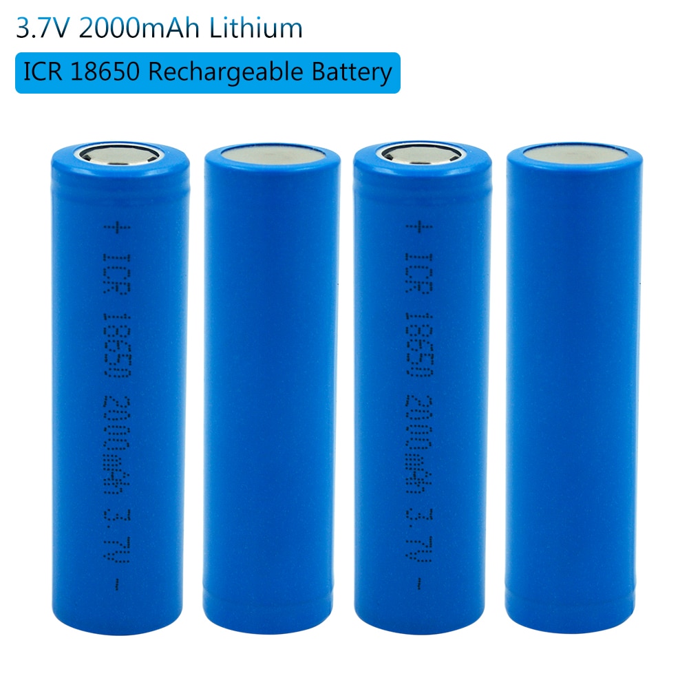 ICR18650 3.7V 2000mAh Rechargeable Battery 18650 L... – Vicedeal