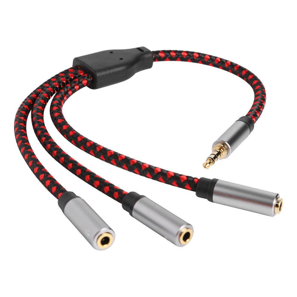 3.5mm Male Stereo Audio Splitter Cable 1 Male to 3... – Grandado