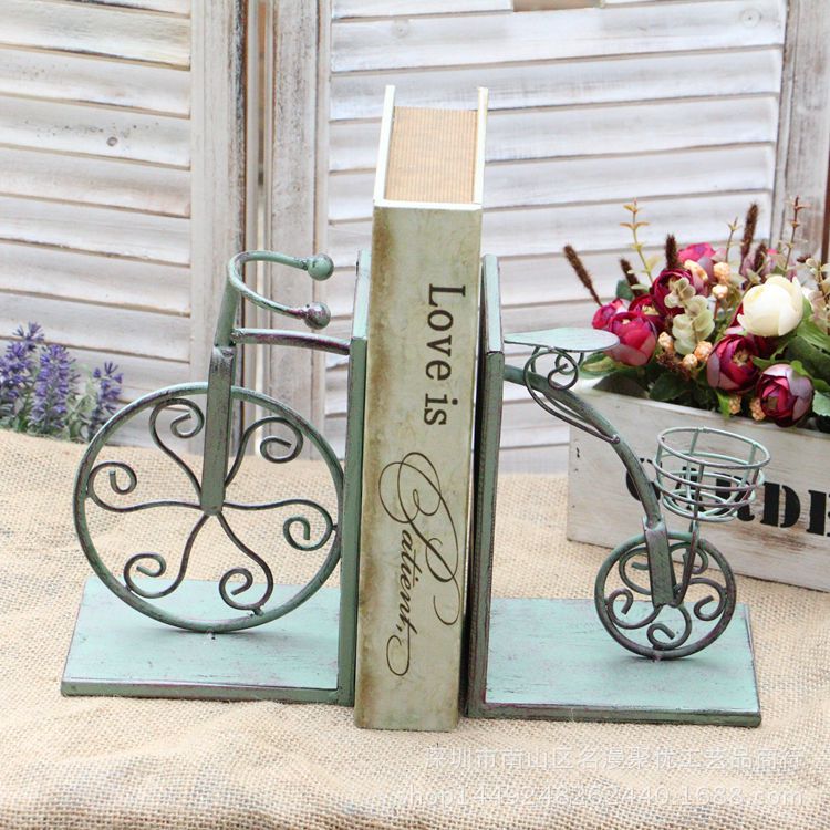 Cycling Shape BookShelf Book Stand Rack Olive Gree... – Grandado