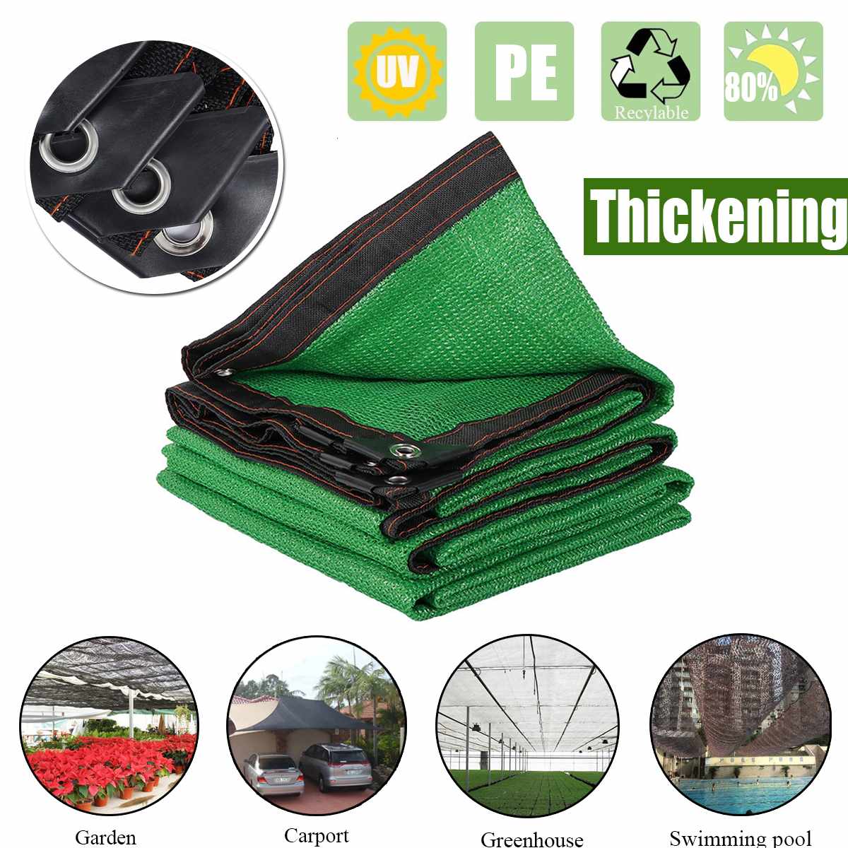 Groene Anti-Uv Hdpe Zonnescherm Netto Outdoor Luif... – Vicedeal