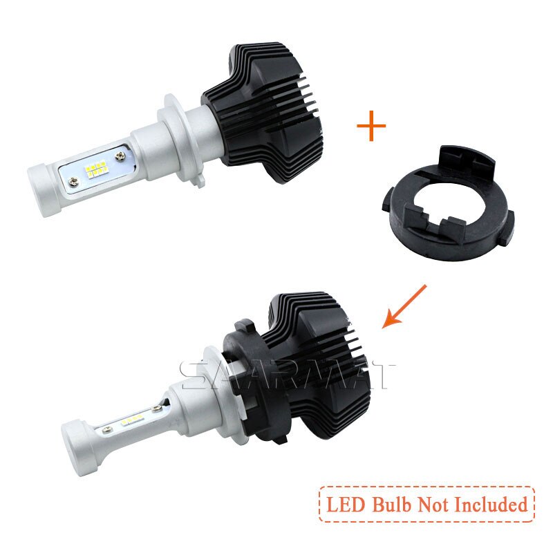10 st h7 led strålkastarlampor hållare adapter ba... – Grandado