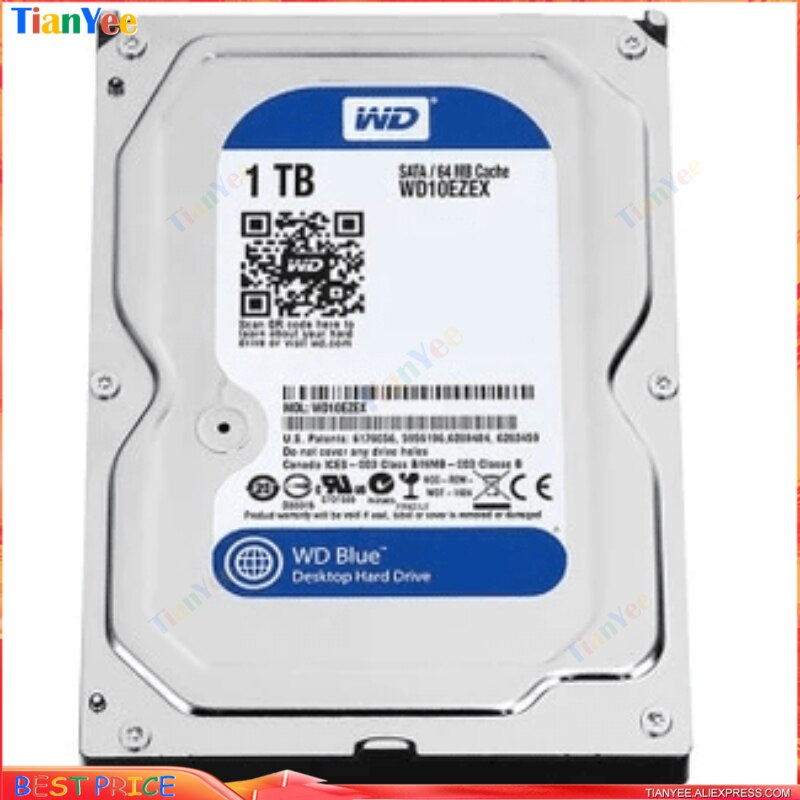 W. D. 1TB Blue / Western Data Wd10ezex 1t Desktop ... – Grandado