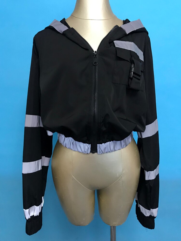 Hip Hop Costumes Adults Reflective Jacket Pants Ja... – Grandado