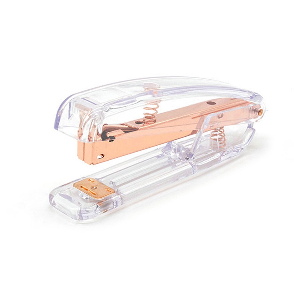 Rose Gold High-grade Transparent Plastic Stapler O... – Vicedeal