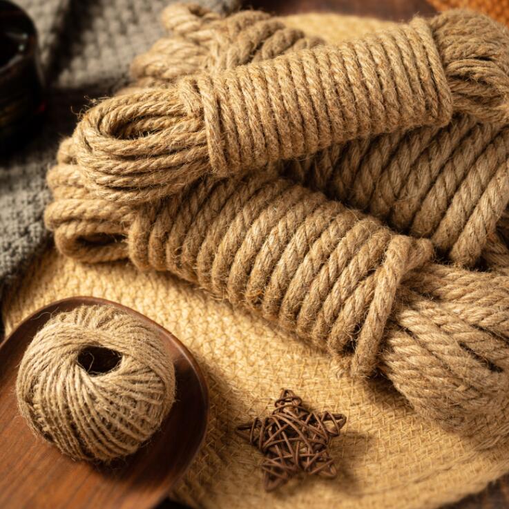 6Mm 50M-100M Natuurlijke Jute Touw Touw Touw Henne... – Vicedeal