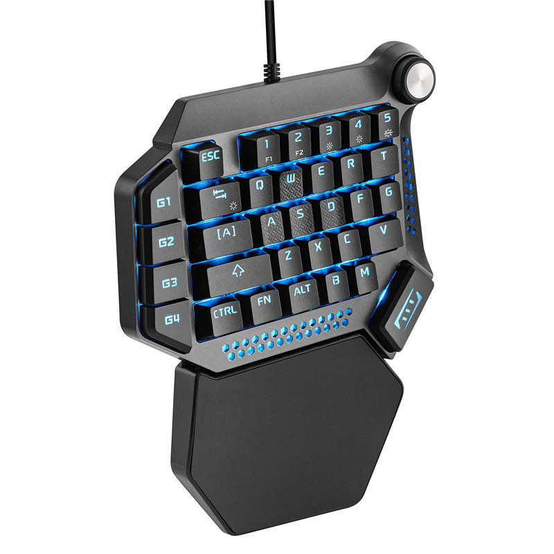 Left Hand Keyboard Single Hand Wired Ergonomic Key... – Grandado