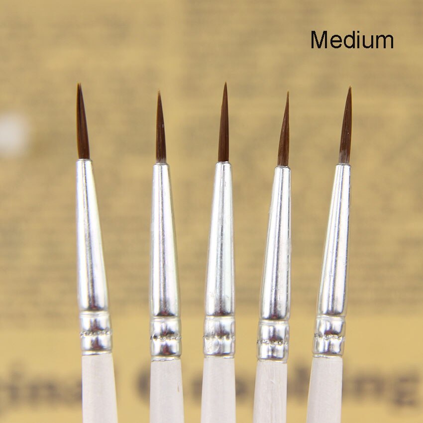 5 Pcs Fine Hand Painted Haak Lijn Pen Ronde Tip Aq... – Grandado
