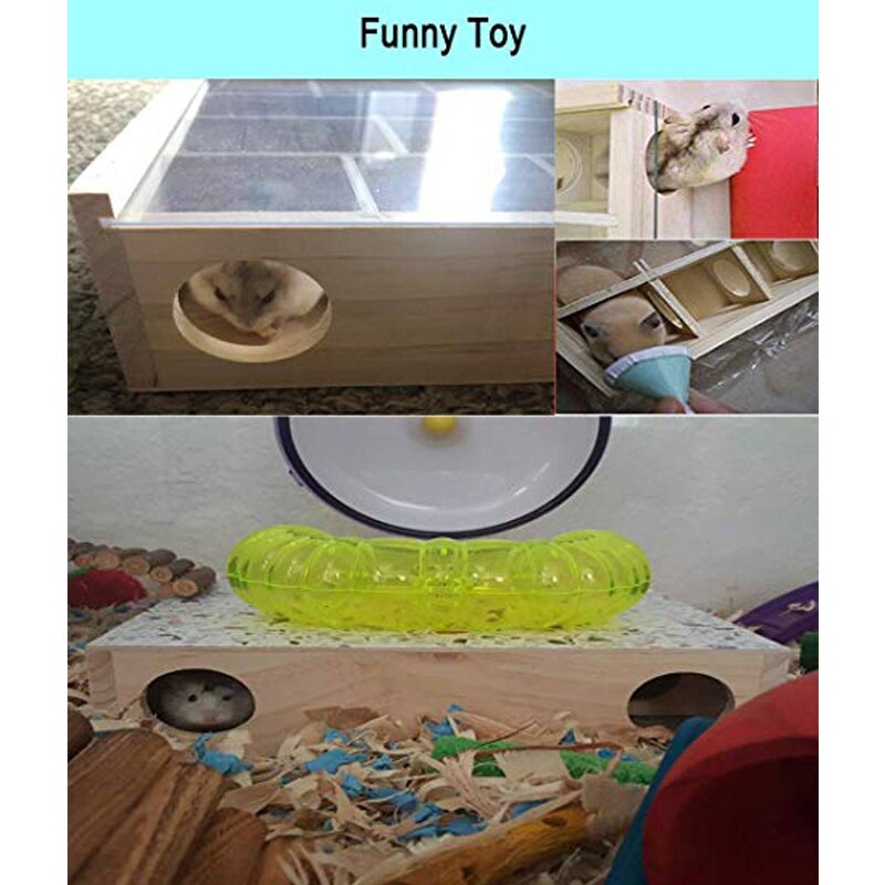 Pet Hamster Wooden Mazes Tunnel Gerbil Rat Mouse M... – Grandado