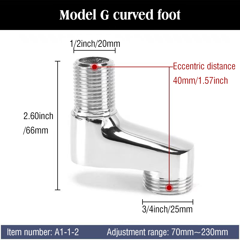 Tilbehør til brusearmaturer: forlængede og fortykk... – Grandado