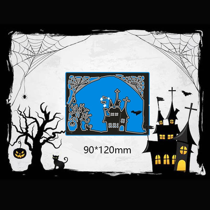 MT Craft Halloween castle frame Metal Cutting Dies... – Grandado