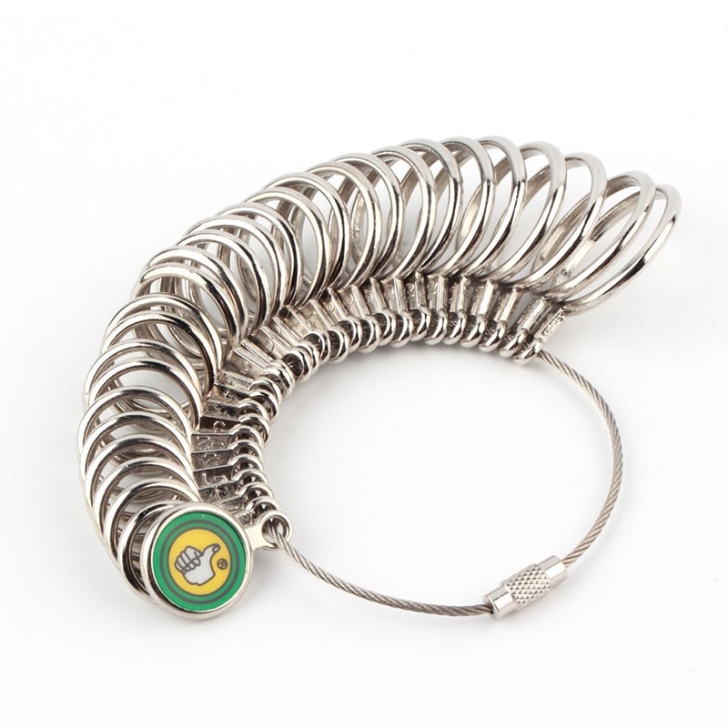 Metal Ring Sizer Set Measuring Ring with Rings Man... – Grandado