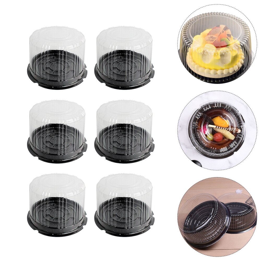 1 Set Bakery Round Shape Cake Boxes Cheese Mousse ... – Grandado