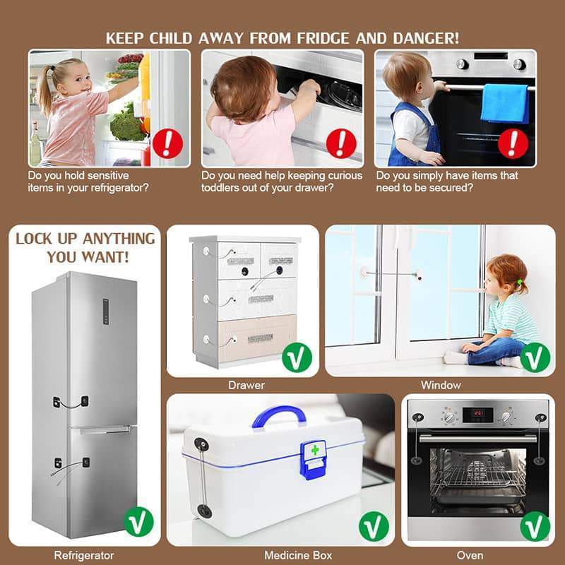 Kids Veiligheid Bescherming Kast Lock Kinderslot B... – Vicedeal