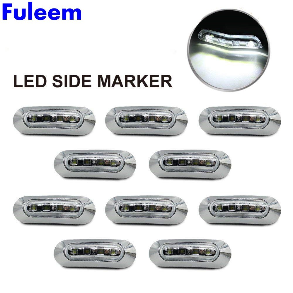 Fuleem 10PCS 4 LED White Light Clearance Side Mark... – Grandado