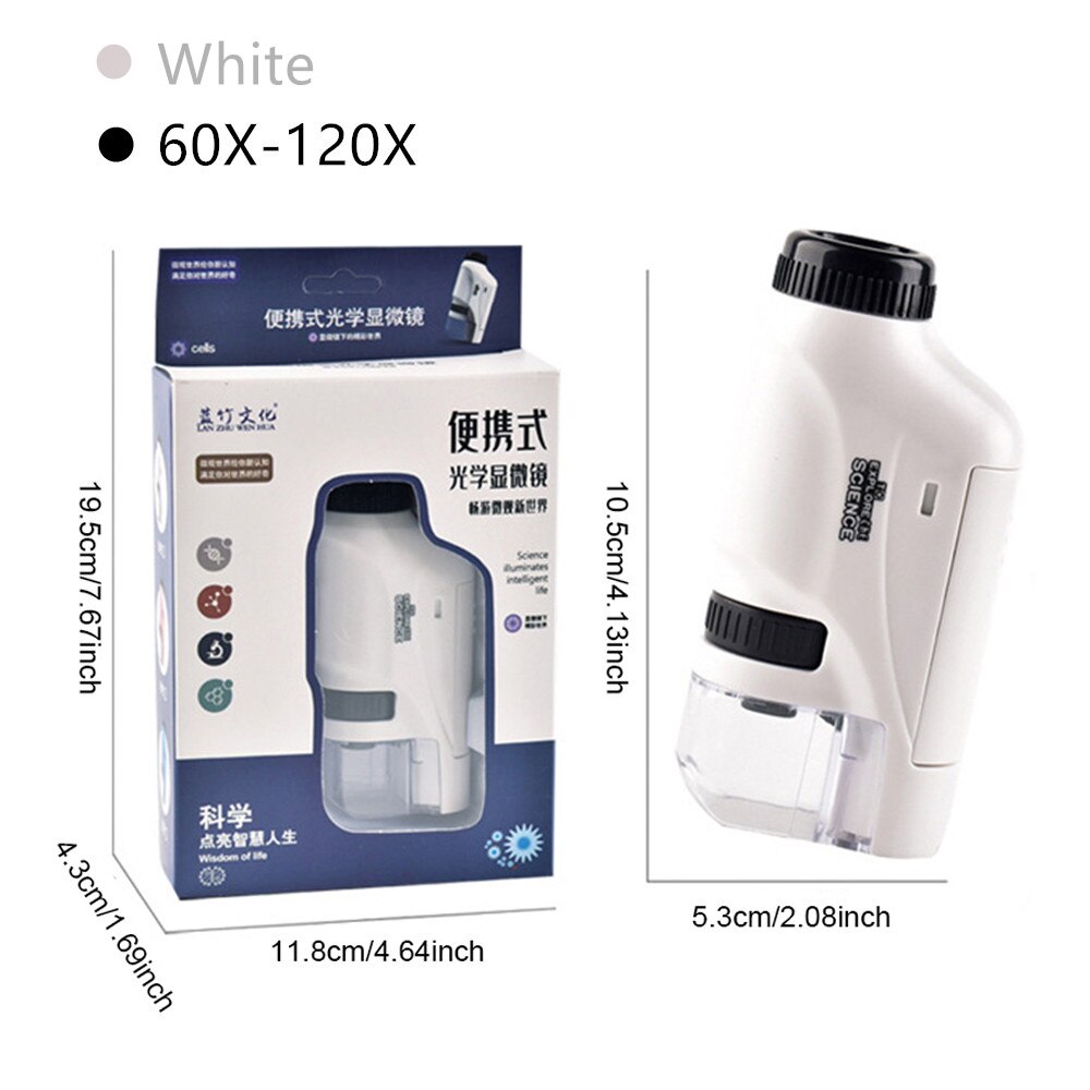 Mini Pocket Microscope Kit 60-120x Lab Handheld Mi... – Grandado